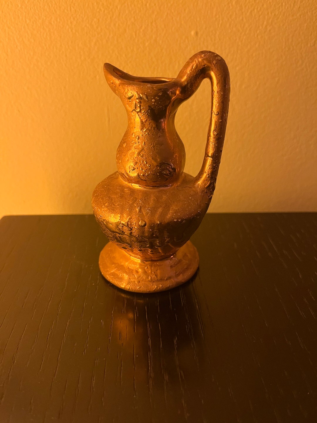 Warranted 22kt Gold Pitcher-unique Shape Decorative Vase-shining Day ...