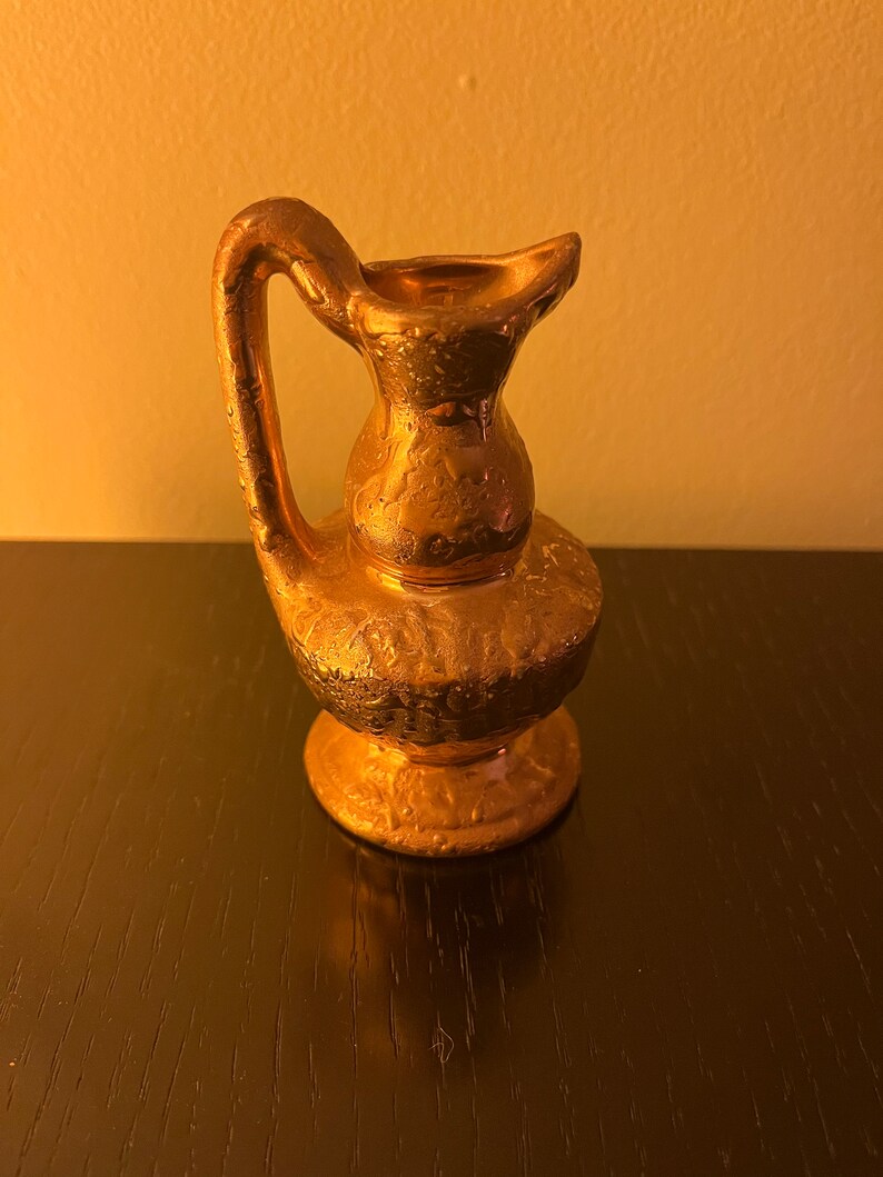 Warranted 22kt Gold Pitcher-unique Shape Decorative Vase-shining Day ...