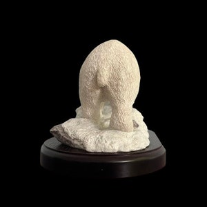 Smiling Polar Bear Statue-walking on Ice Bear Figurine-alaska Wild Life ...