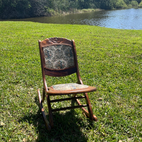 Antique Spring Rocking Chair - Etsy