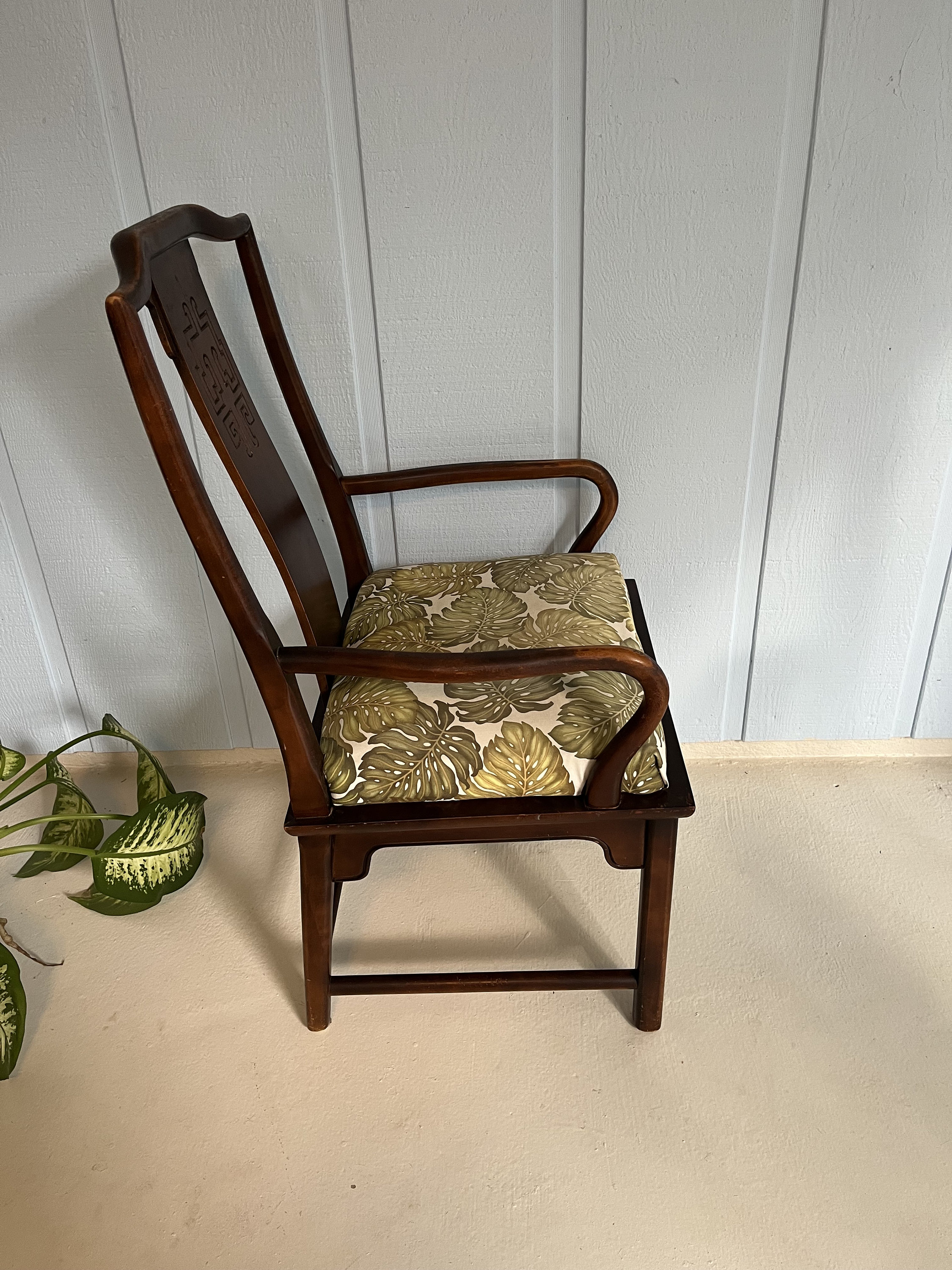 Century Furniture Asian Armchair-vintage Oriental Desk Chair ...