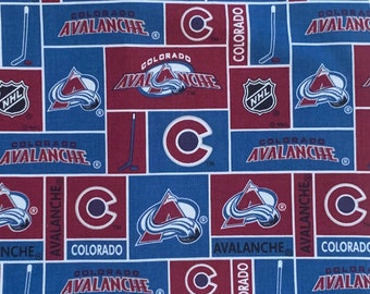 Colorado Avalanche Fabric - Etsy