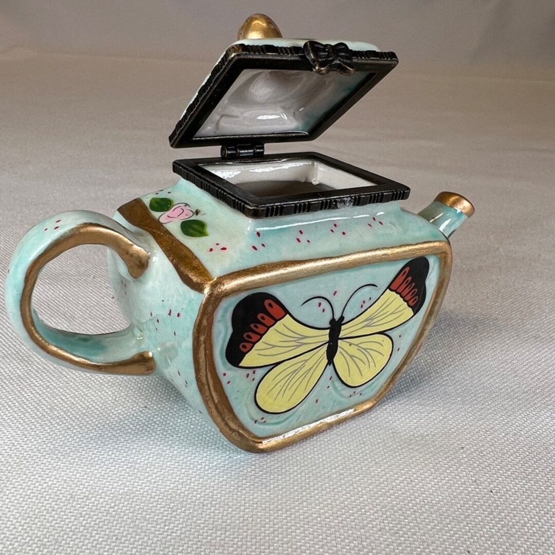 Vintage Teapot Jewelry Box Trinket Box, Cute Ring Holder, Teapot ...