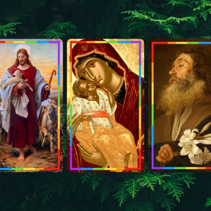 Jesus, Mary, & Joseph Holy Cards for LGBT Queer Catholics Roman ...