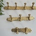 Handmade Vintage Brass Pot Rack Unlacquered Antique Style Rustic Gold ...
