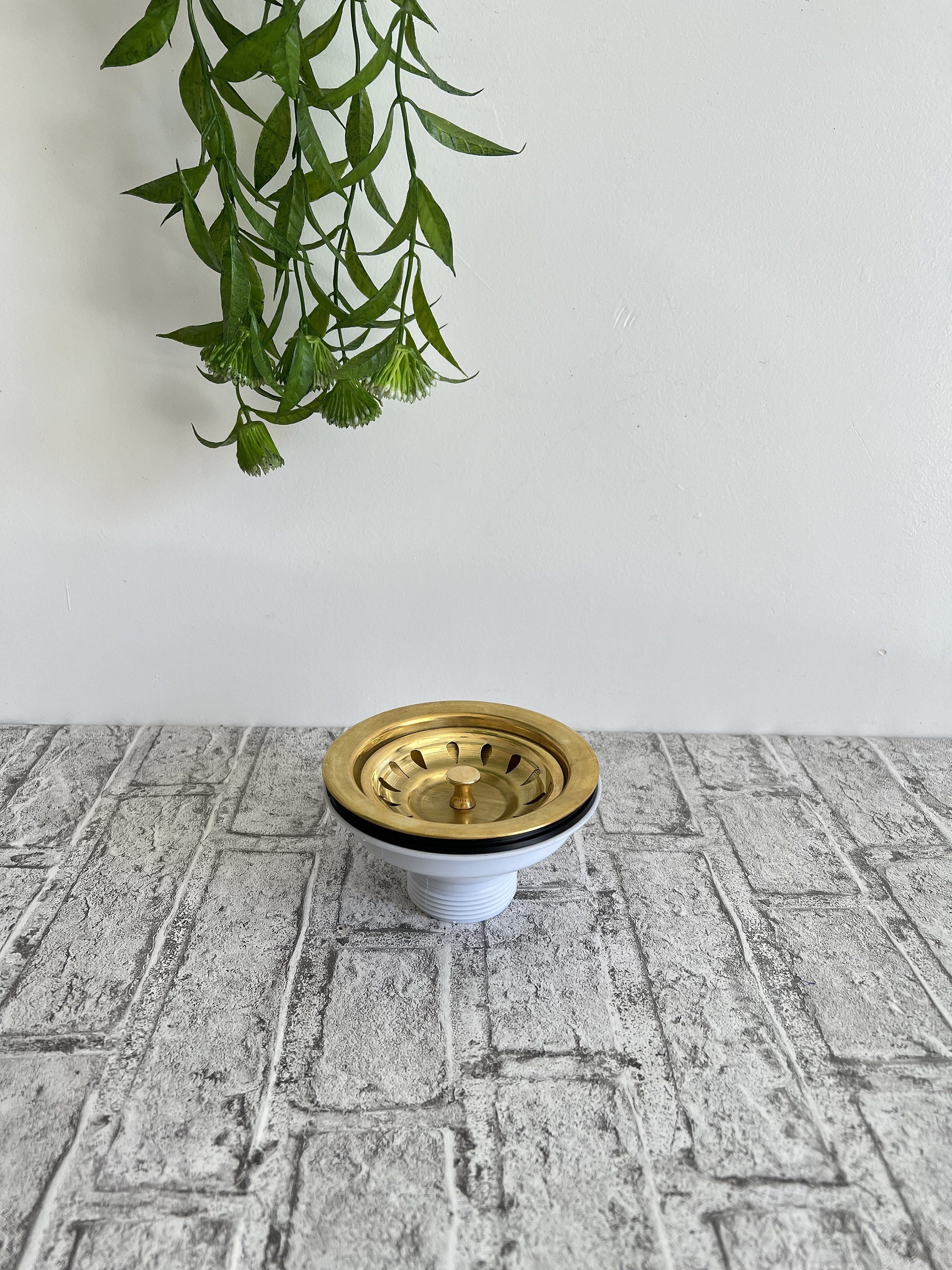 Unlacquered Solid Brass Sink Strainer Brass Kitchen Sink Brass Strainer ...