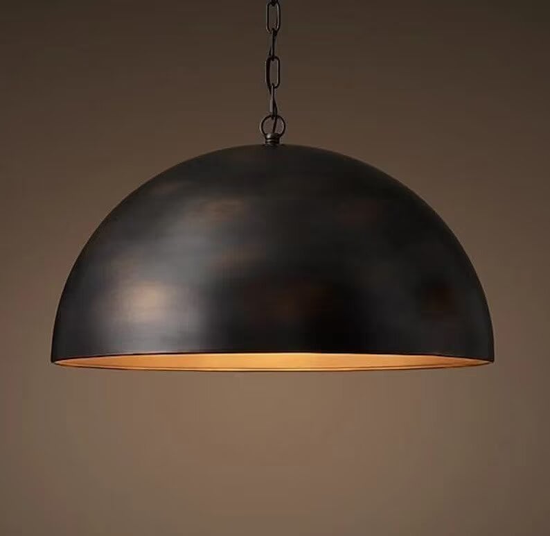 Moroccan Pendant Lamp, Solid Brass- Hammered Brass Pendant Lamp,antique ...