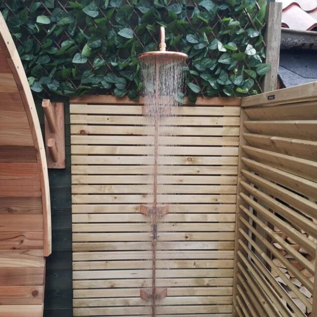 Unlacquered Solid Copper Rain Shower Head - Works Outdoor Indoor ...