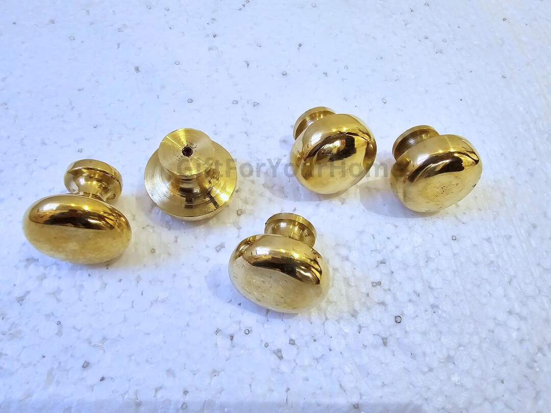 Unlacquered Brass Knobs , Solid Brass Ball Knobs,gold Knobs , Unlacquered Brass Cabinet Knob ...