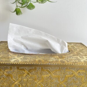 Engraved Solid Brass Tissue Box Cover - Rectangular Solid Brass Tissue ...