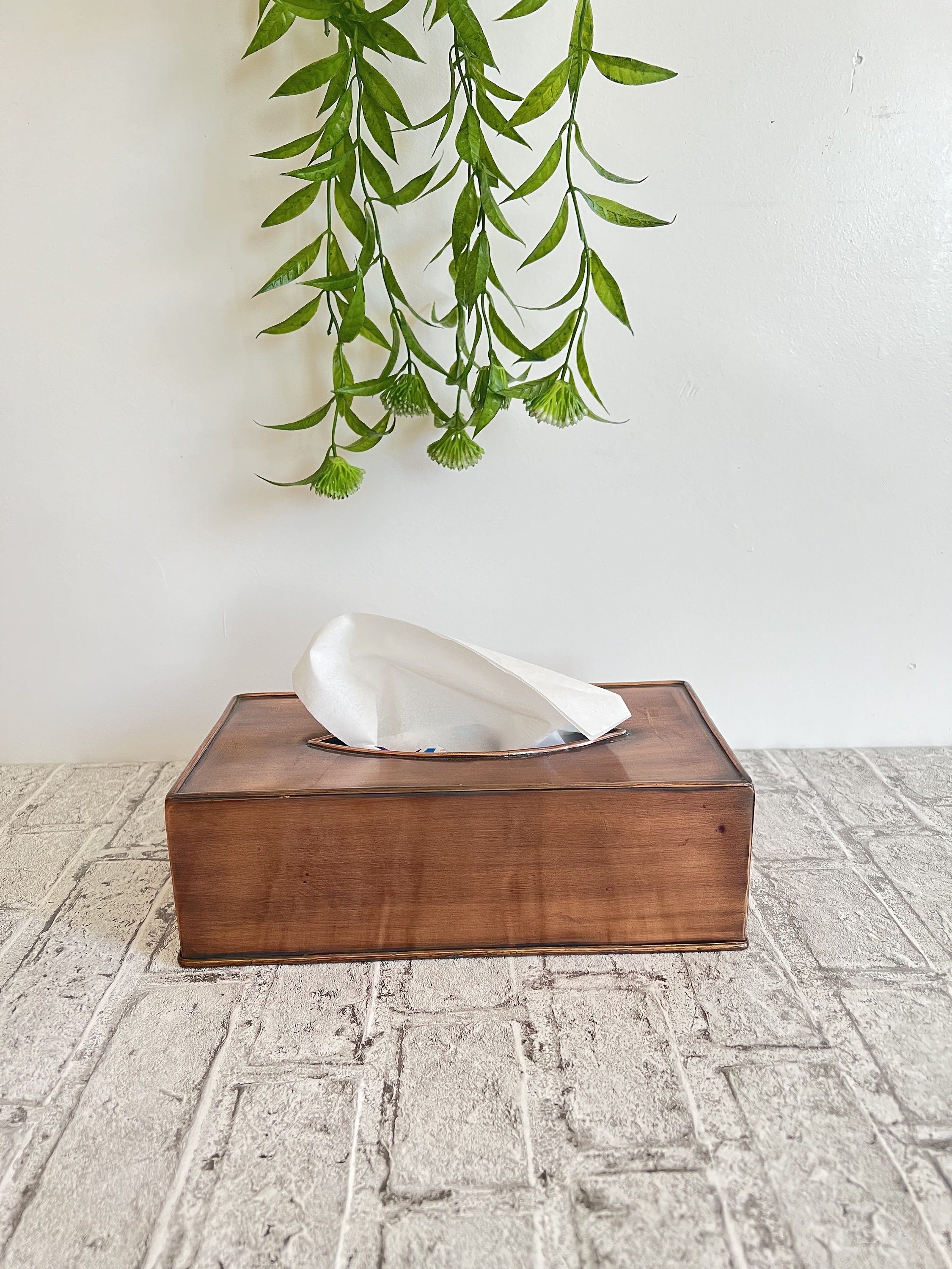 Solid Brass Tissue Box Cover Rectangular Solid Brass Tissue - Etsy