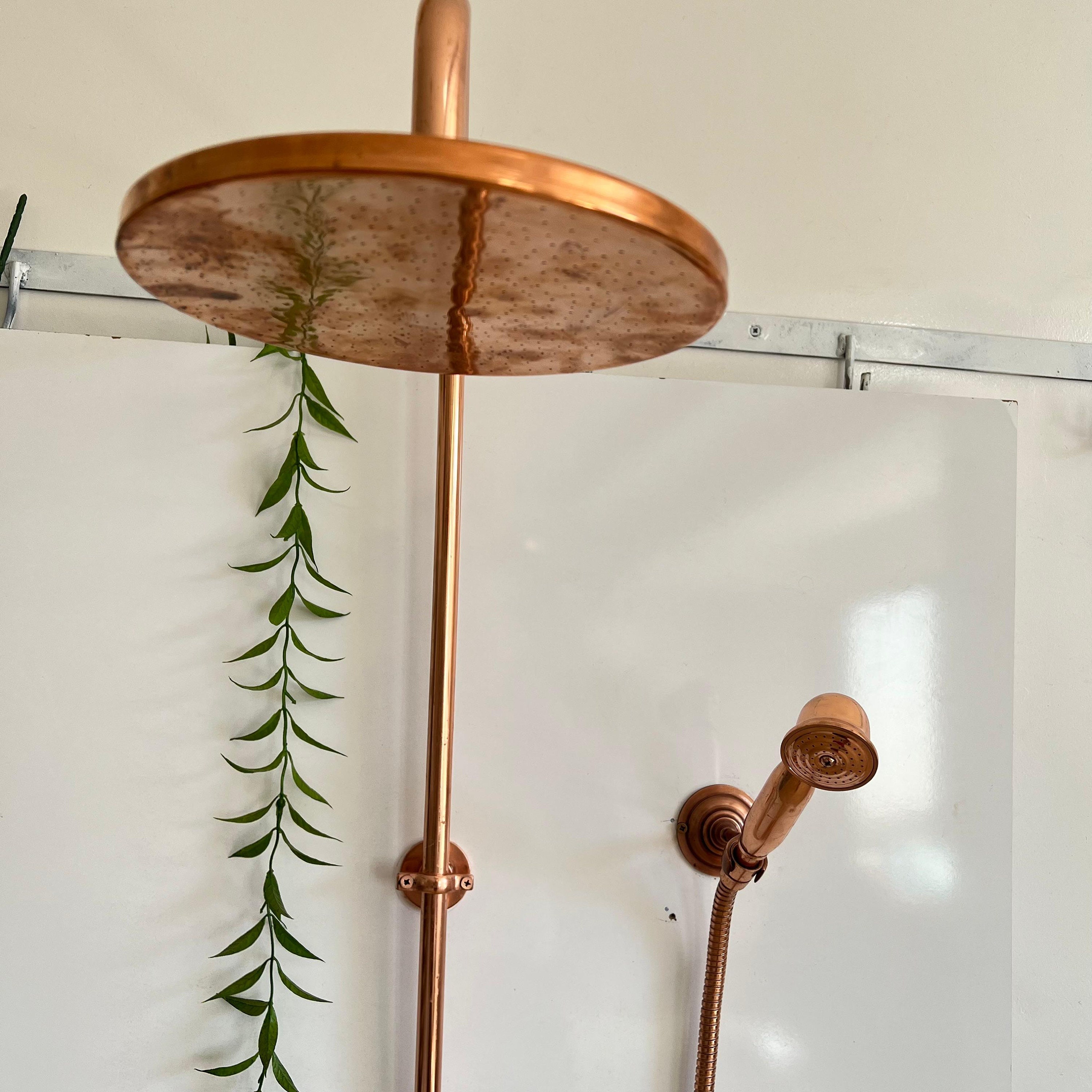 Unlacquered Solid Copper Shower , Shower Copper Head , Copper , Outdoor ...
