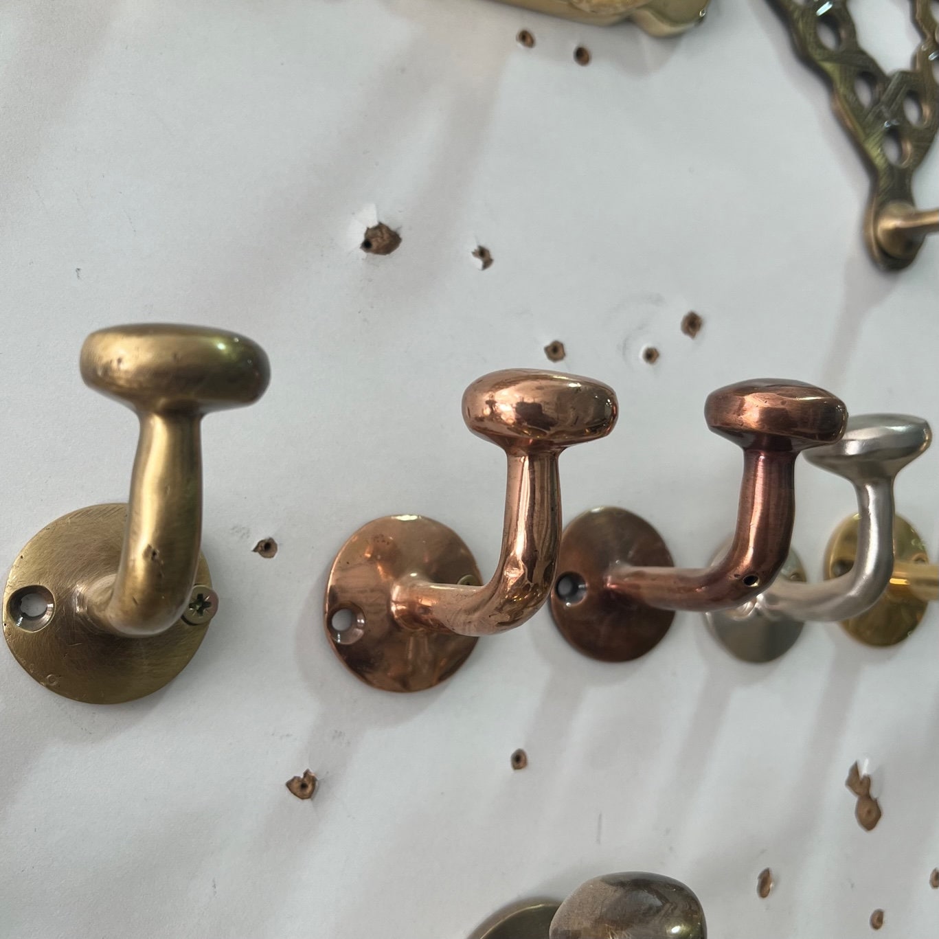 Moroccan Brass Hooks for Wall, Unlacquered Brass Hook With Vintage ...