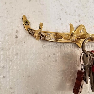 Solid Brass Key Holder for Wall - Key Holder for Wall Unique - Antique ...