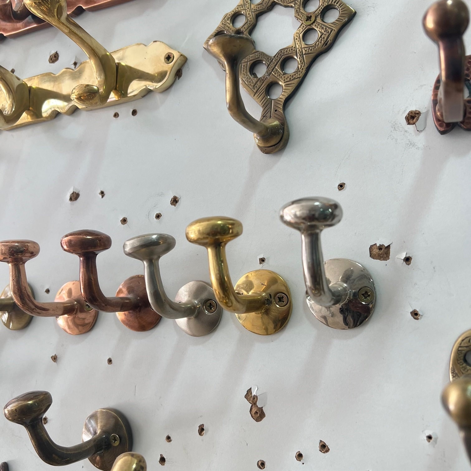 Moroccan Brass Hooks for Wall, Unlacquered Brass Hook With Vintage ...