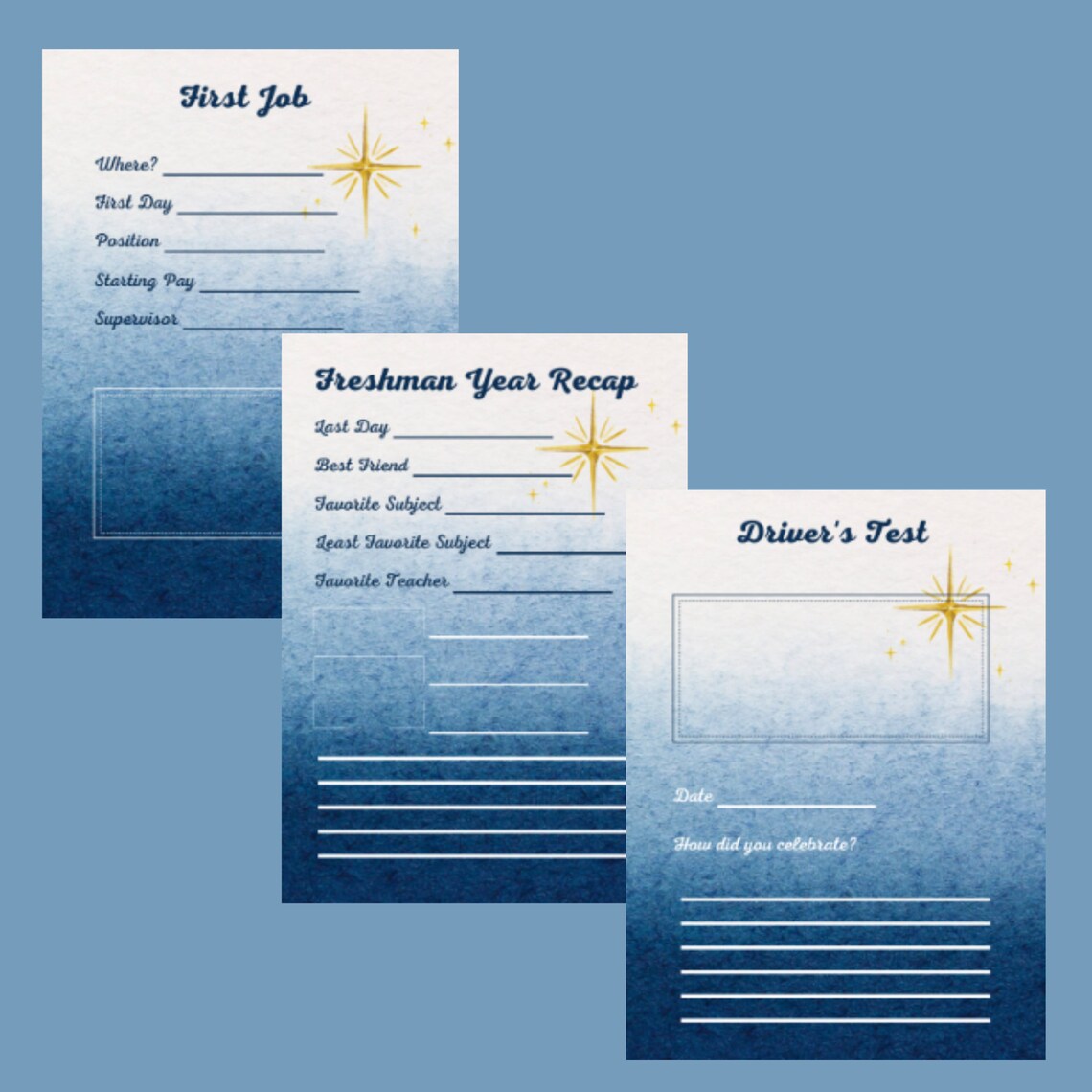 Star Edition Memory Book | High School Memory Book | Perfect for the ...