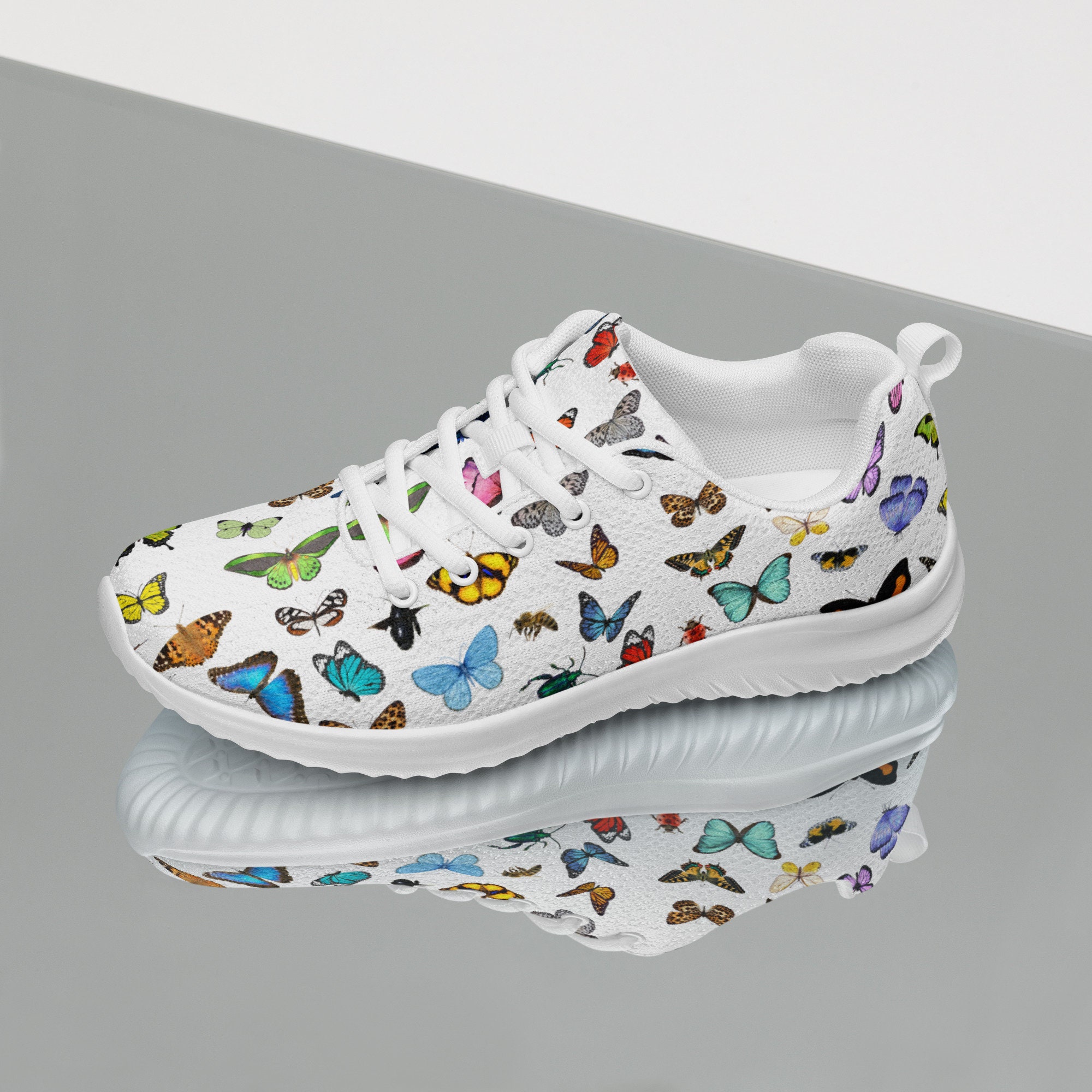 Women’s Colorful Spring Bug and Butterfly Athletic Shoes - Etsy