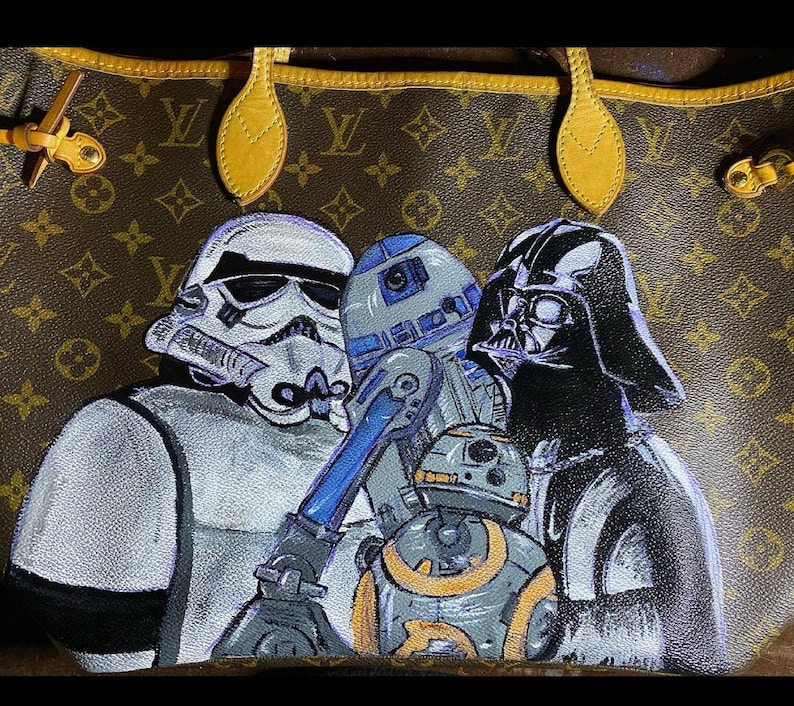Custom Painted Louis Vuitton - Etsy