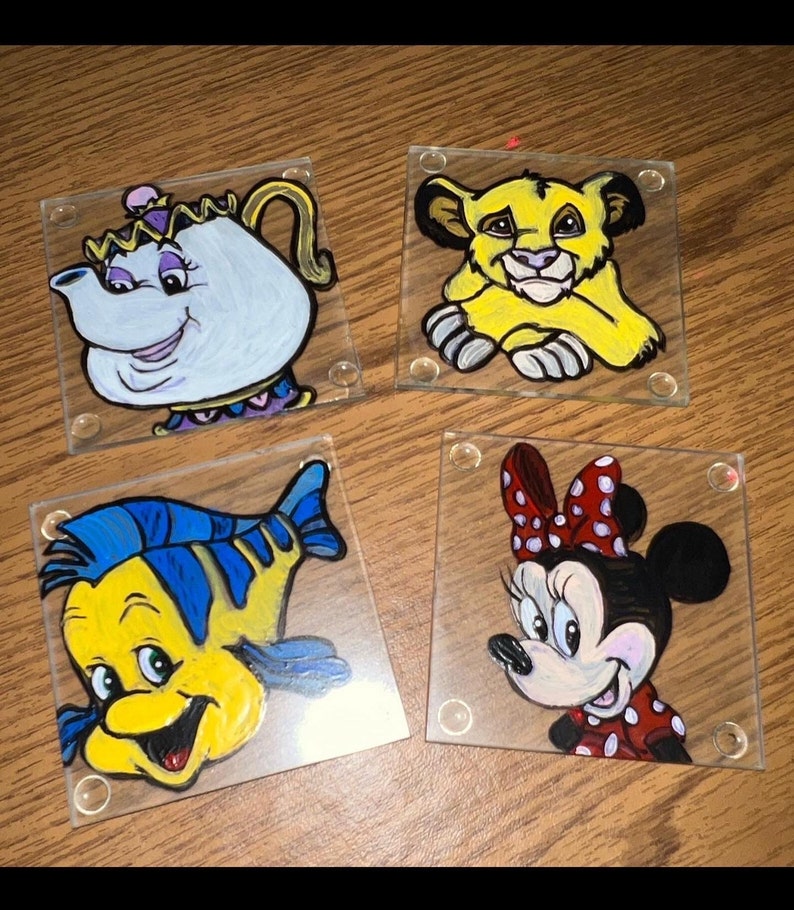 Hand-painted Coasters - Etsy