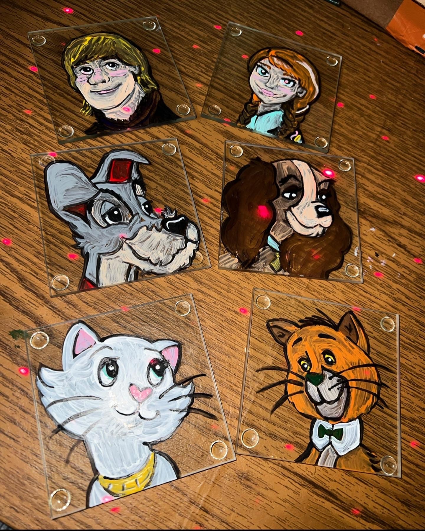 Hand-painted Coasters - Etsy
