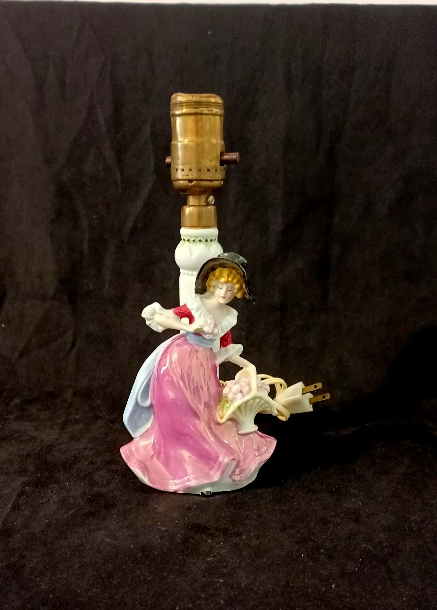 Vintage Victorian Lady Lamp