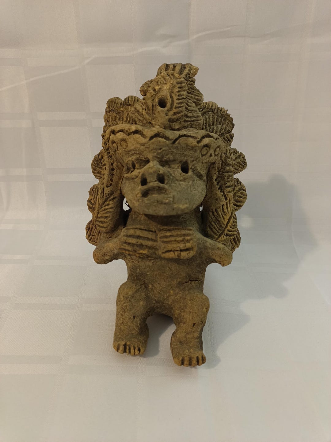 20 Cm Pre-columbian Volcanic Stone Figure Aztec God Tlaloc. Rare ...