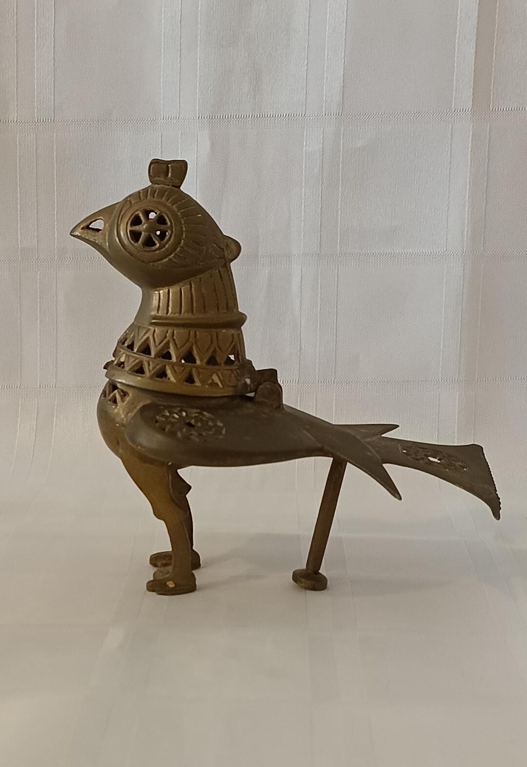 15 Cm Khorasan Brass Bird Censer. Brass Bird, Brass Dove, Boho Falcon ...