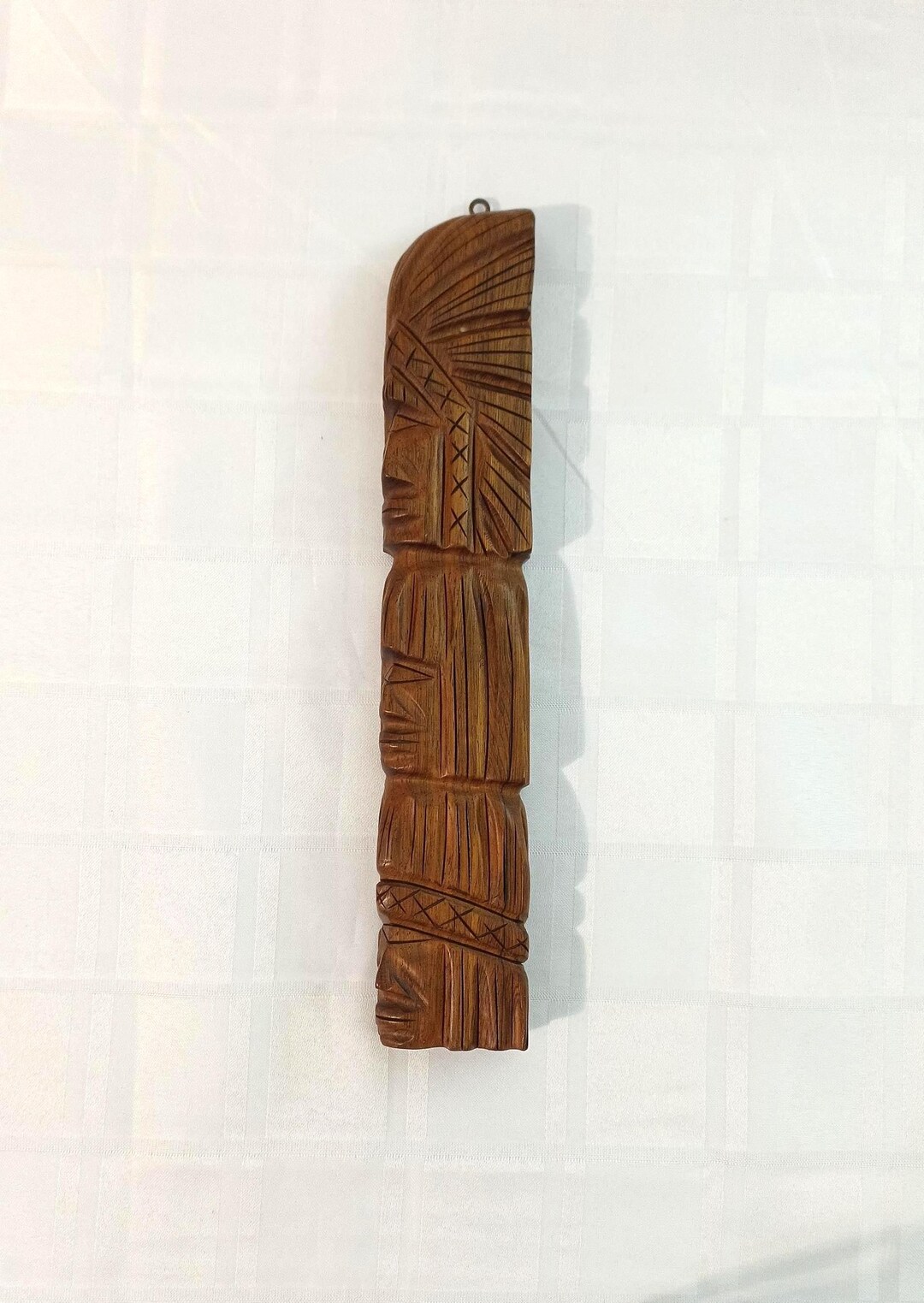 33 Cm Carved Solid Wood Totem Sculpture From Brazilian Jacaranda Wood ...
