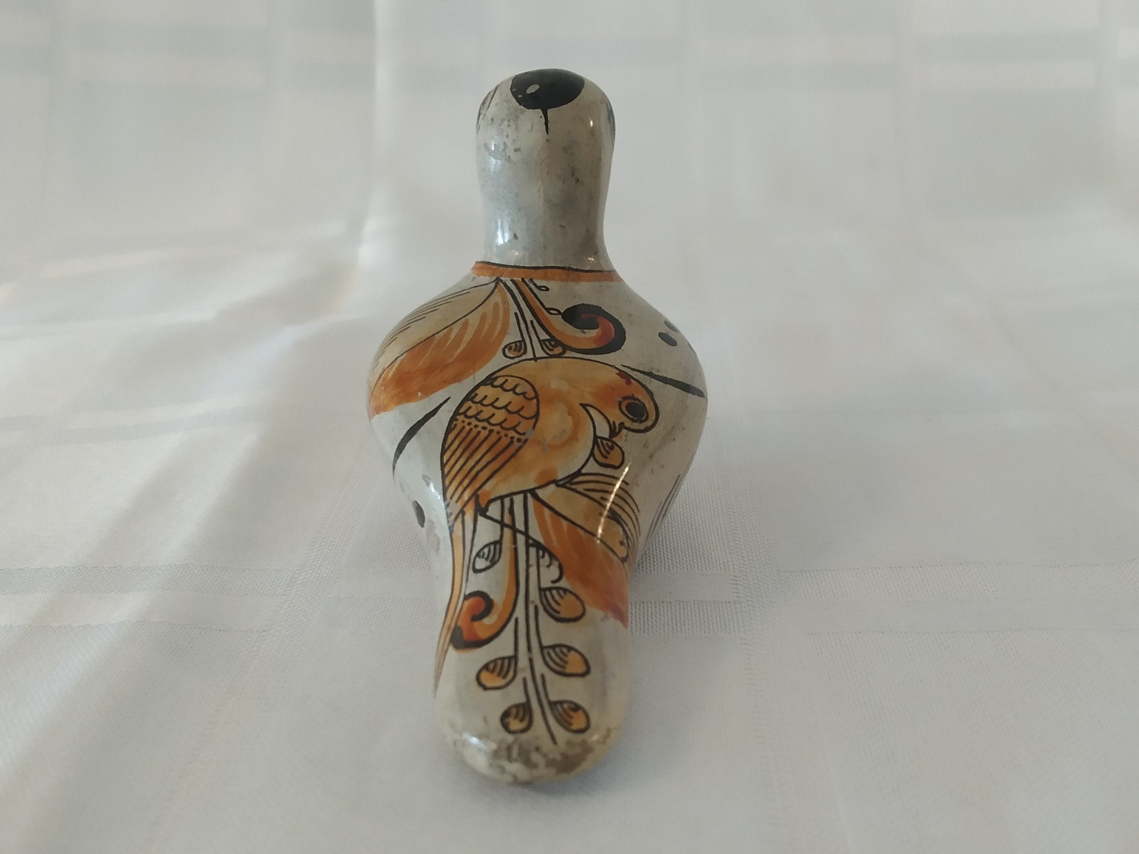 Mexican Tonal Pottery Hand Painted Bird Dove Figurines - Etsy