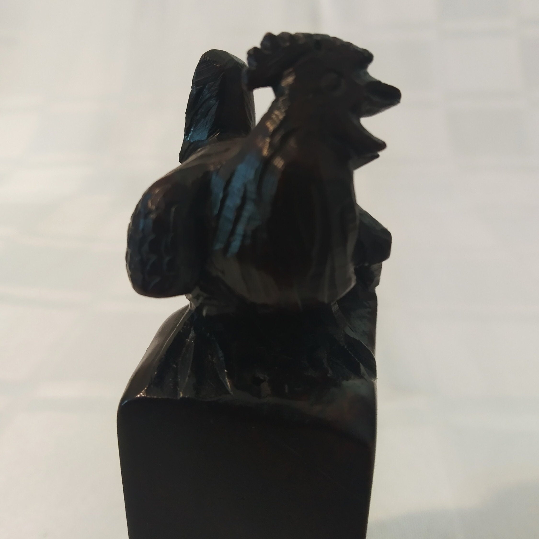 Antique Chinese Chop Set With Rooster Figurine - Etsy