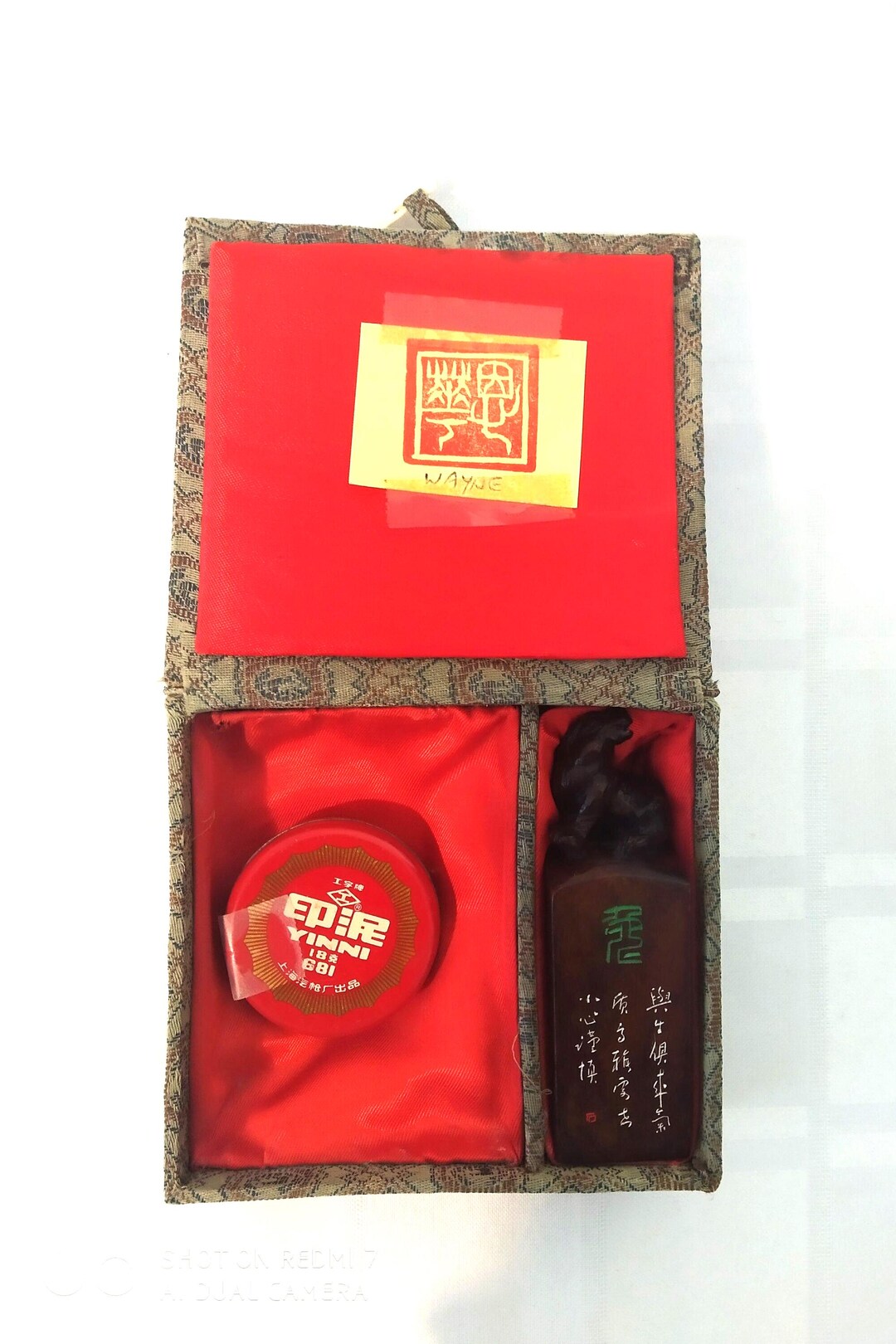 Chinese Chop Set With Rabbit and Hare Figurine - Etsy