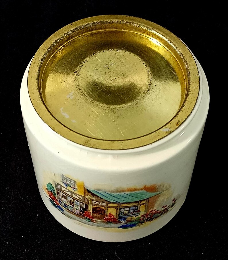 9.5cm Frank Cooper Staffordshire Porcelain Sandland Ware Cylinder ...