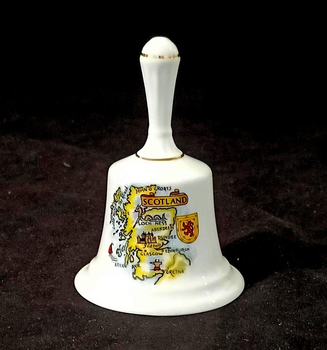 10.5 Cm Miniature Bone China Bell Souvenir Scotland Mini Bells ...
