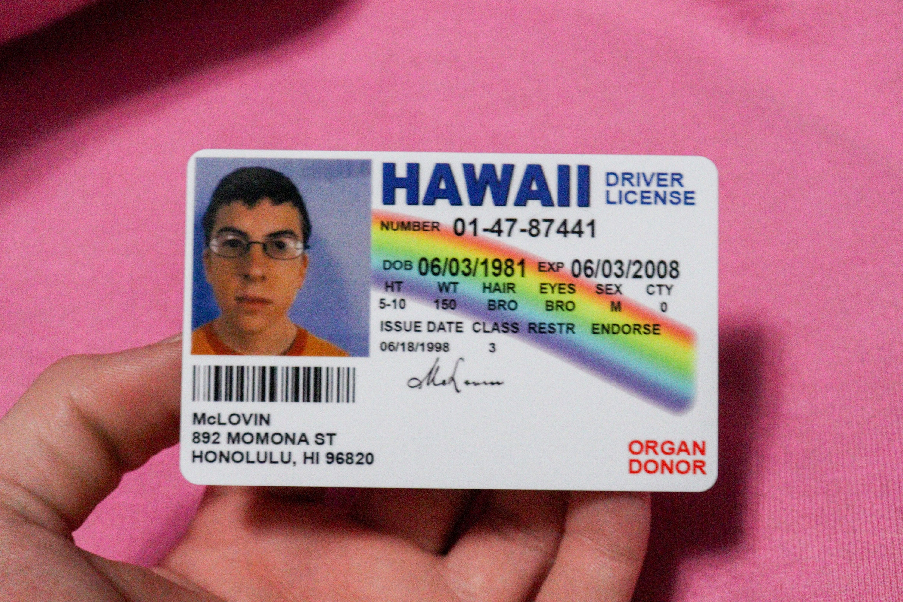 Identificación McLovin de alta calidad - Etsy México