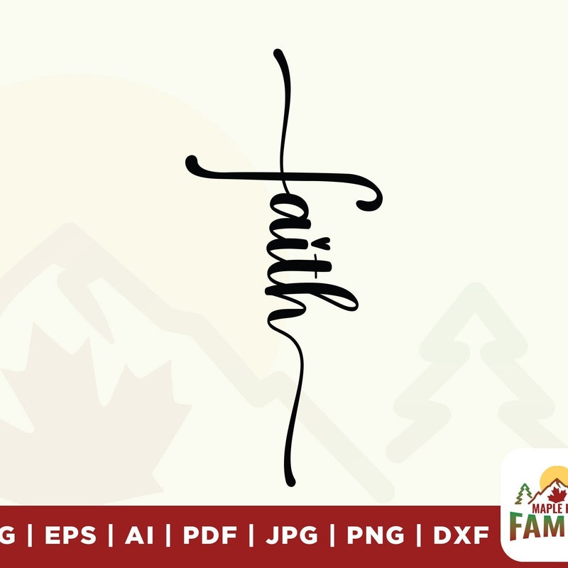 Faith Svg - Etsy