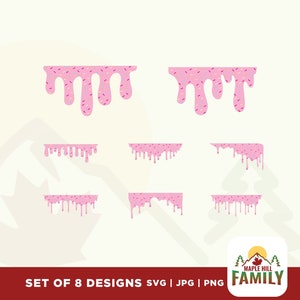 Dripping Svg, Dripping Borders Svg, Donut Svg, Borders Svg, Dripping ...