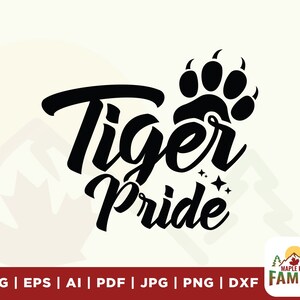 Tiger Pride Svg, Tigers Paw Svg, Tigers Svg, Tigers Svg Files, Tigers ...