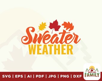 Sweater Weather Svg, Fall Svg, Autumn Svg, Fall Shirt Svg, Pumpkin ...
