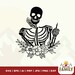 Floral Skeleton Middle Finger Svg, Human Skeleton Svg, Middle Finger ...