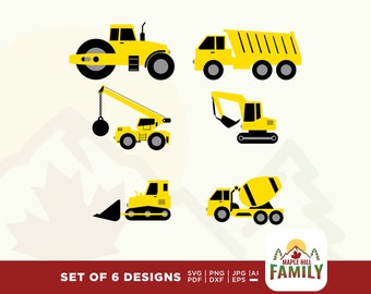 Construction Svg, Trucks Svg Files, Excavator Svg, Dump Truck Svg ...