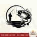 Fisherman Catching Fish Svg, Fisherman Svg, Catching Fish Svg, Bass ...