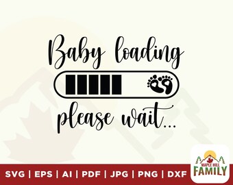 Baby Loading Svg, Pregnancy SVG, Baby Shower Svg, Baby Girl Svg, Funny ...
