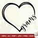 Grams Heart Svg Instant Digital Download Svg Png Dxf and - Etsy