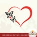 Butterfly Heart Svg, Heart and Butterflies Svg, Butterfly Svg, Heart ...
