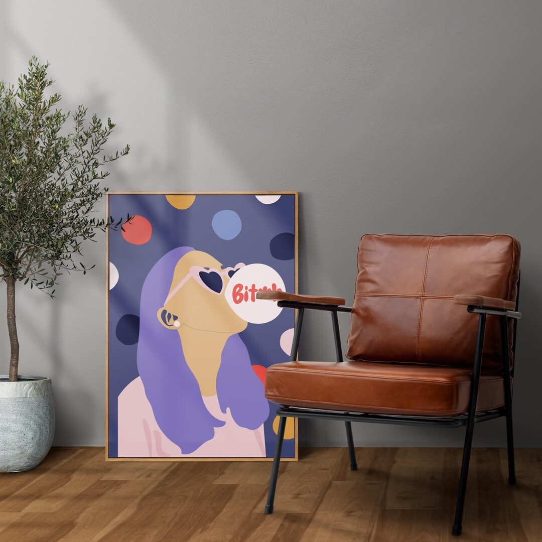 Abstract People Large Wall Art Contemporary Artwork Minimalist Print ...
