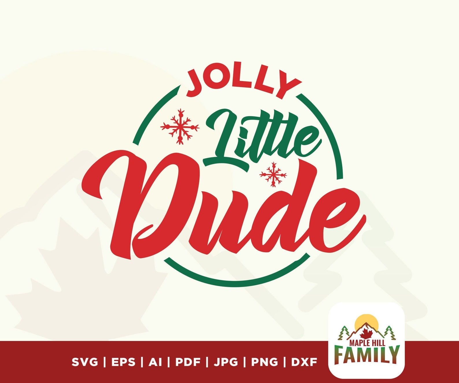 Jolly Little Dude Christmas SVG: Toddler Boy Design (digital Download ...