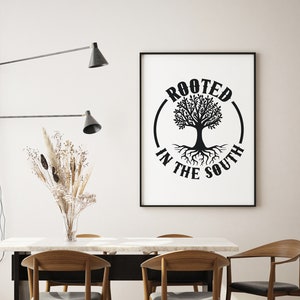 Southern Svg, Southern Roots Svg, Rooted in the South, Tree With Roots ...