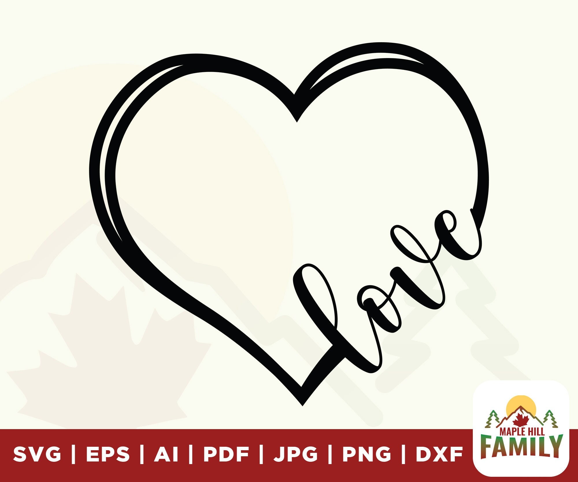 Love Heart Svg Love Svg Love Heart Png Heart Svg - Etsy
