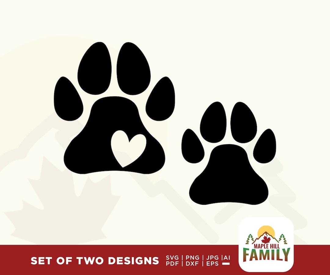 Paw SVG, Paw Print Vector, Paw Print Clipart, Paw Print Cut File for ...