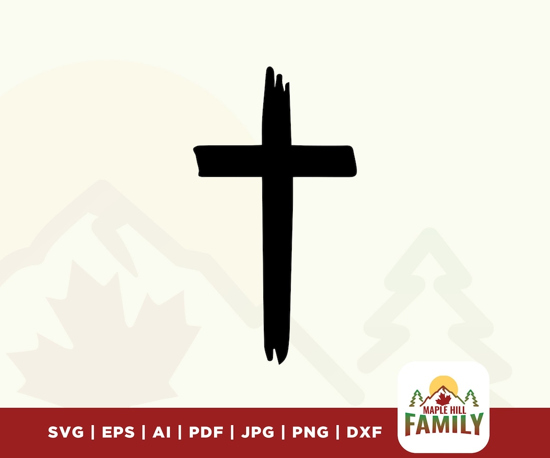 Christian Cross Svg, Cross Svg, Artistic Cross, Painted Cross, Artsy ...